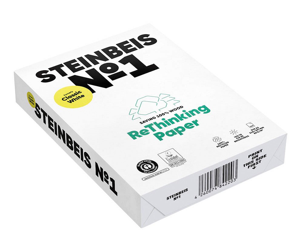Steinbeis Recyclingpapier No1 Classic White A4
